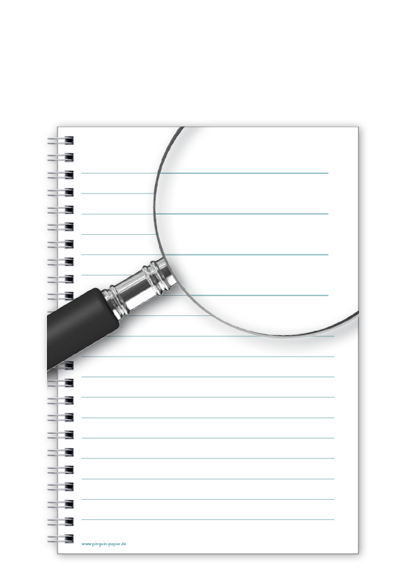 Collegeblock gestalten - Schulheft-Designer